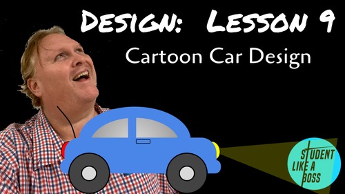 STEAM Car Design: Digital Art Google Drawings Lessons and Tech Sub Plans