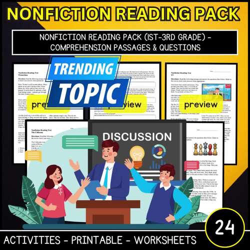 Nonfiction Reading Pack (1st–3rd Grade) - Comprehension Passages ...