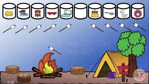 S'mores Marshmallow S-blend Game - Digital Powerpoint Game by Sing Song SLP
