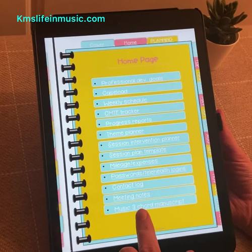 The Music Therapist's 2021 Digital Planner by KMS Life in Music | TpT