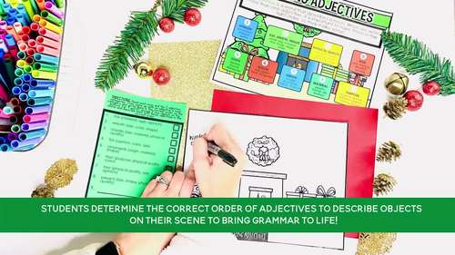 Ordering Adjectives Set the Scene Grammar Practice Deck the Halls