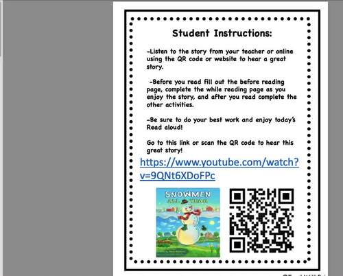 Snowmen All Year Book Activities by Books with Bri | TPT