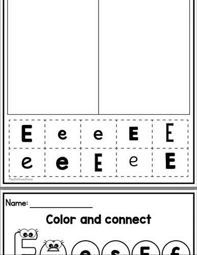 Letter Of The Week. Letter E | Handwriting Resource - PreK & Kindergarten