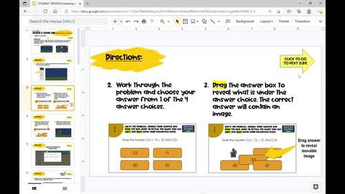 Algebra 1 Google Slides Activity Bundle - Design a Scene by Mandy's ...