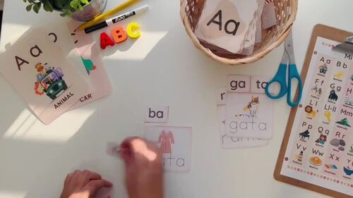 Formando Palabras con Silabas en Español, Spanish Syllables Words