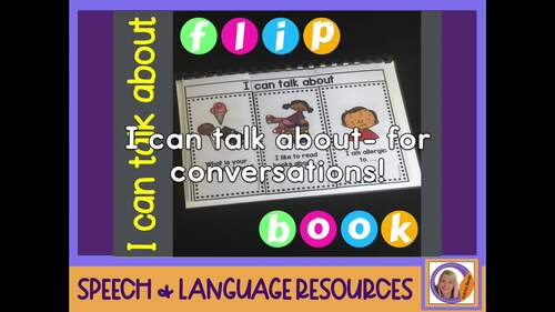 Social Skills for Autism: I Can Talk About Flip Book by Katrina Bevan