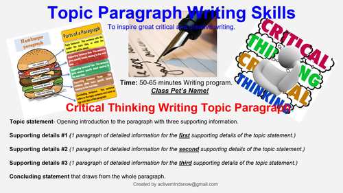 Topic Paragraph Writing "If you could save one word?" by activemindsnow