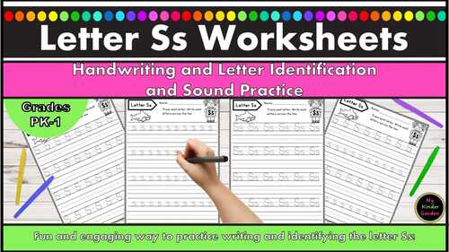 Letter S Handwriting Worksheets Kindergarten Alphabet Writing Practice ...