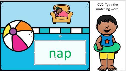 SUMMER MAY Theme CVC word build - Distance Learning Google Slides ...