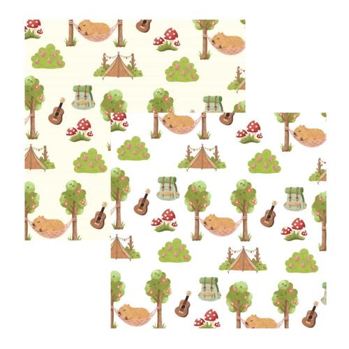 Capybara Camping Clipart & Patterns by Bunnylovely creation | TPT