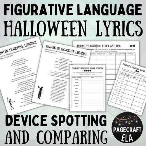 Identify & Compare Figurative Language and Literary Devices in ...