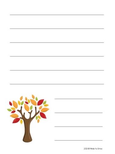 Fall Writing Sheet Templates | Autumn | Seasonal Writing | Grades 1 - 2