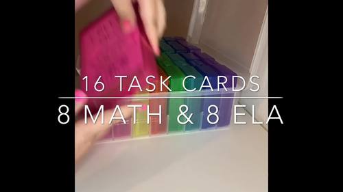 (Distance Learning) Kindergarten Task Card Bundle by Peaches and Primary