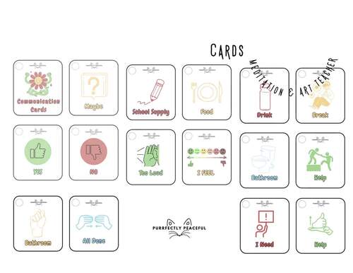 AAC, PECs Cards, Communication Cards by Purrfectly Peaceful | TPT