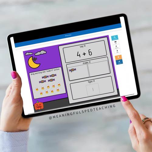 Addition Facts: Halloween Theme (#1-5) Boom Cards™ | Digital | TPT