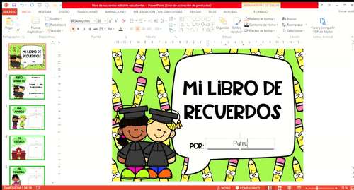 Digital Spanish Memory Book | Libro de recuerdos | Seesaw | Google ...