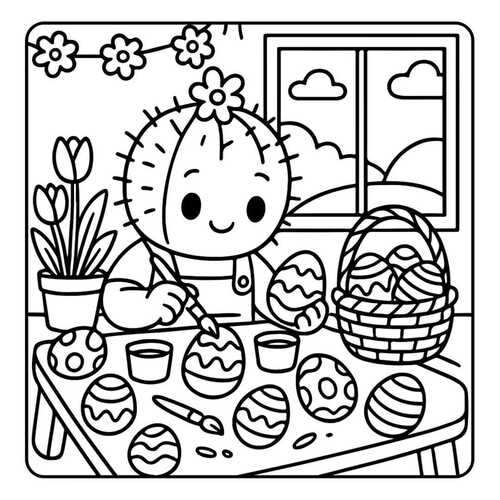 Cactus Days Coloring Pages | 45 Cozy & Fun Digital Coloring Sheets