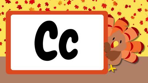 Thanksgiving Digital ABC Fluency | Phonemic Awareness | CVC Words | PSF