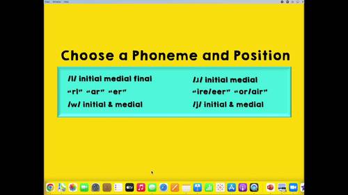 Articulation Games for Speech Therapy Liquids & Glides Mega Peekaboo