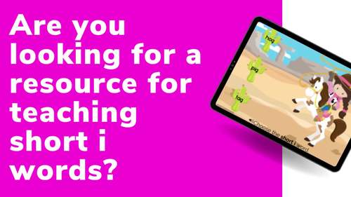 CVC Short i Word Family Roundup Boom Cards by Fiddleheads | TPT