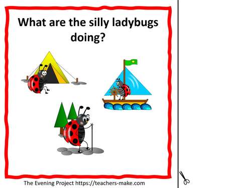 Silly ladybugs theme emergent reader for Pre-k, K, and Spec. Ed. -2 ...
