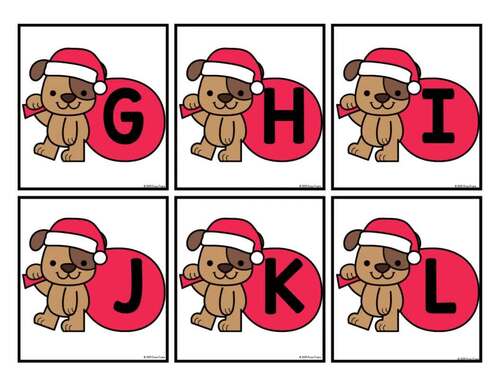 La Navidad | Alphabet Matching Card Games in Spanish by B is for Bilingual