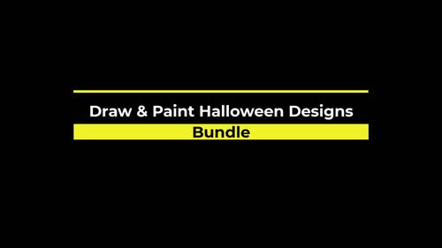 HALLOWEEN BUNDLE | 4 EASY Drawing & Watercolor Painting Video Art Projects
