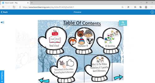 The Mitten Book Companion Boom Cards by Petite Speech Geek | TpT