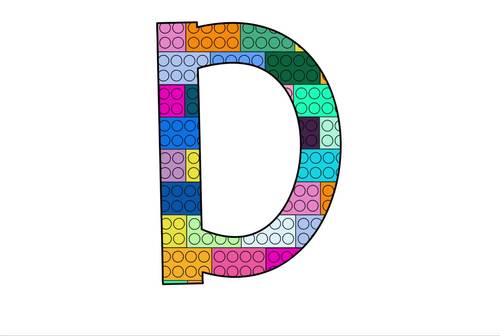 Modern Vibrant LEGO Alphabet Letters by Primary Lit | TPT