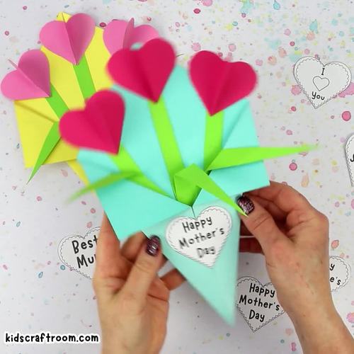 Flower Bouquet Craft - Mother's Day Craft - Flower Craft - Valentine's ...