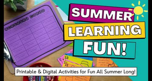 Take-Home Summer Activities: Reading Challenges, Journaling, Games & MORE!