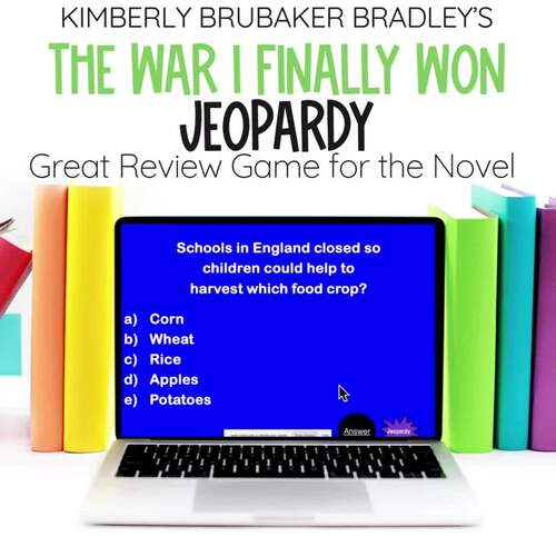 The War I Finally Won by Kimberly Brubaker Bradley Jeopardy | TPT