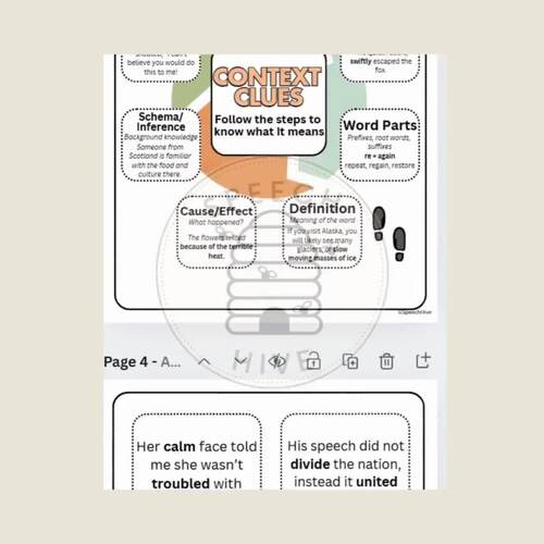 Context Clues Anchor Charts and Wall Visuals by SpeechHive | TPT