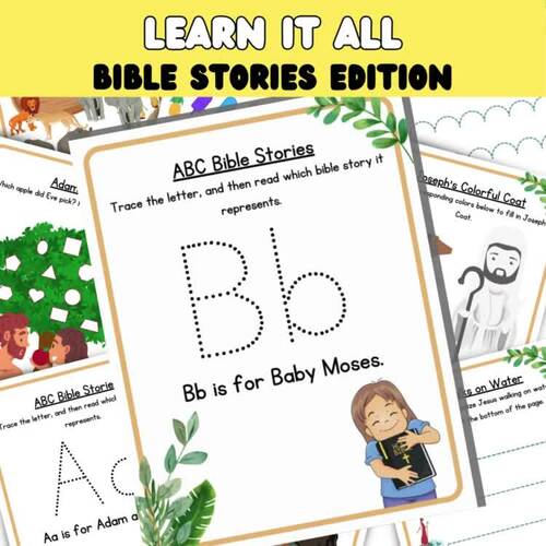 Books of the Bible | Preschool worksheets | Bible lessons | Sunday School