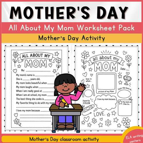 Mother's Day Questionaire | All About My Mom | Mother's Day Activity