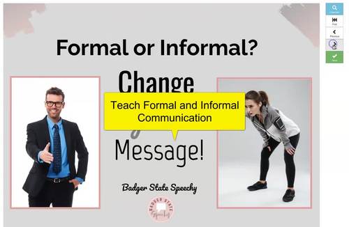 Boom Social Language Formal Informal Communication Bundle MS | TpT