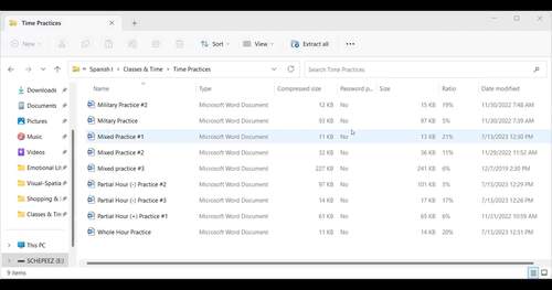 Spanish Telling Time Worksheets (9) by Sr and Monsieur Schepeez | TPT