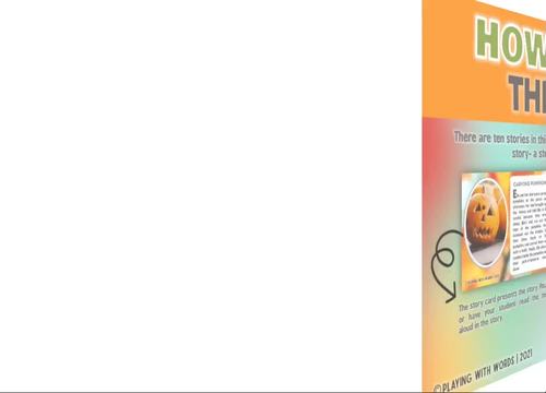 Short Stories for WH Questions - Fall and Halloween - Themed BOOM CARDS™