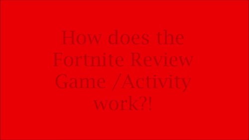 CLASSROOM GAME Fortnite Style Review Game ANY SUBJECT Google Slides Map #3