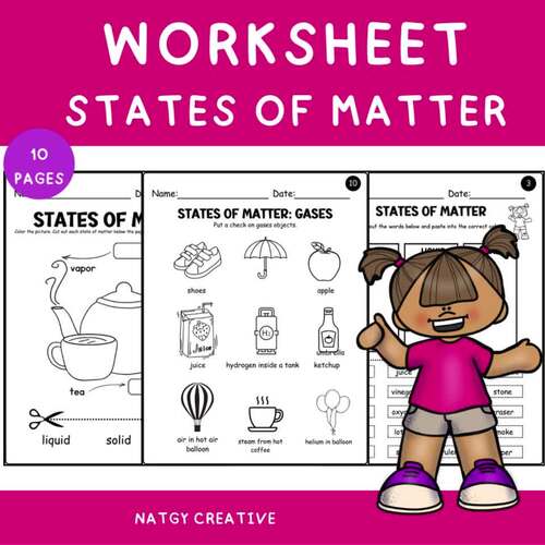 States of Matter Sorts Worksheets Fun and Creative Exercises.For G.2-3