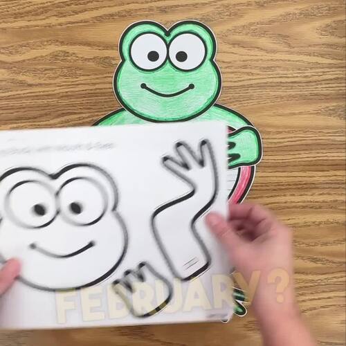 Love Frog Leap Year & Valentine's Day Craft, Bulletin Board, Writing