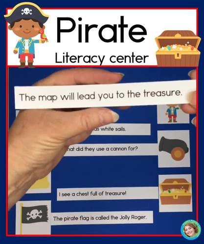 Pirate Sentence Picture Match | Reading Comprehension and Writing Center