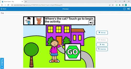 Where's the Cat? Interactive Language Activity | TPT