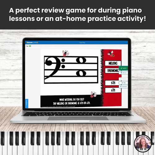 Harmonic and Melodic 5ths and 6ths on the Staff BOOM™ Cards Intervals ...