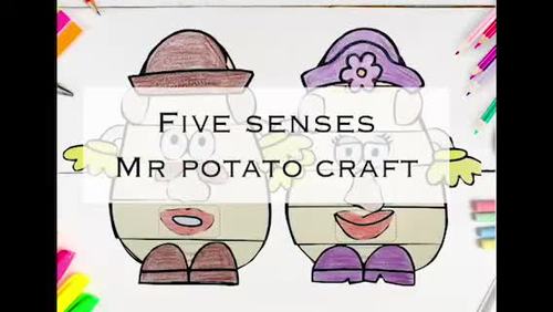 Five Senses Flip book | Mr Potato Craft by Ms Herraiz | TpT