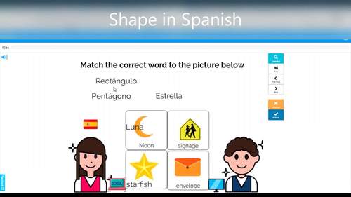 SHAPES BOOM Cards™ Spanish Boom Cards™ Shape by Language Forum | TpT