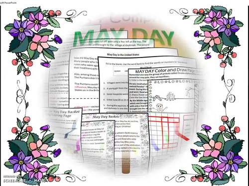 Distance Learning May Day Writing, Reading, and Craftivity by Margo Gentile