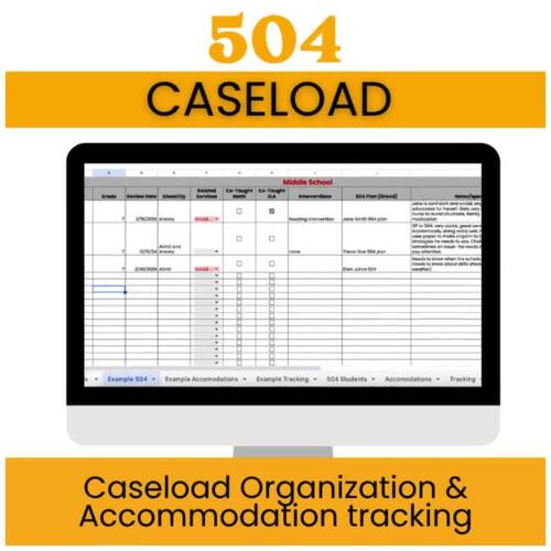 504 Caseload & Accommodation Tracker | Data Collection | At a Glance