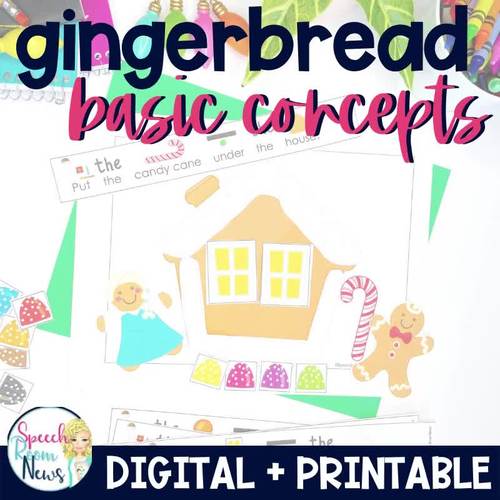Gingerbread Language For Following Directions & Basic Concepts in ...