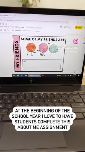 Back to School - GOOGLE - Digital About Me Worksheets - Distance Learning